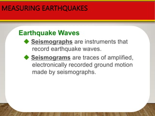Earthquake PPT. ppt for grade 9 sciences | PPT