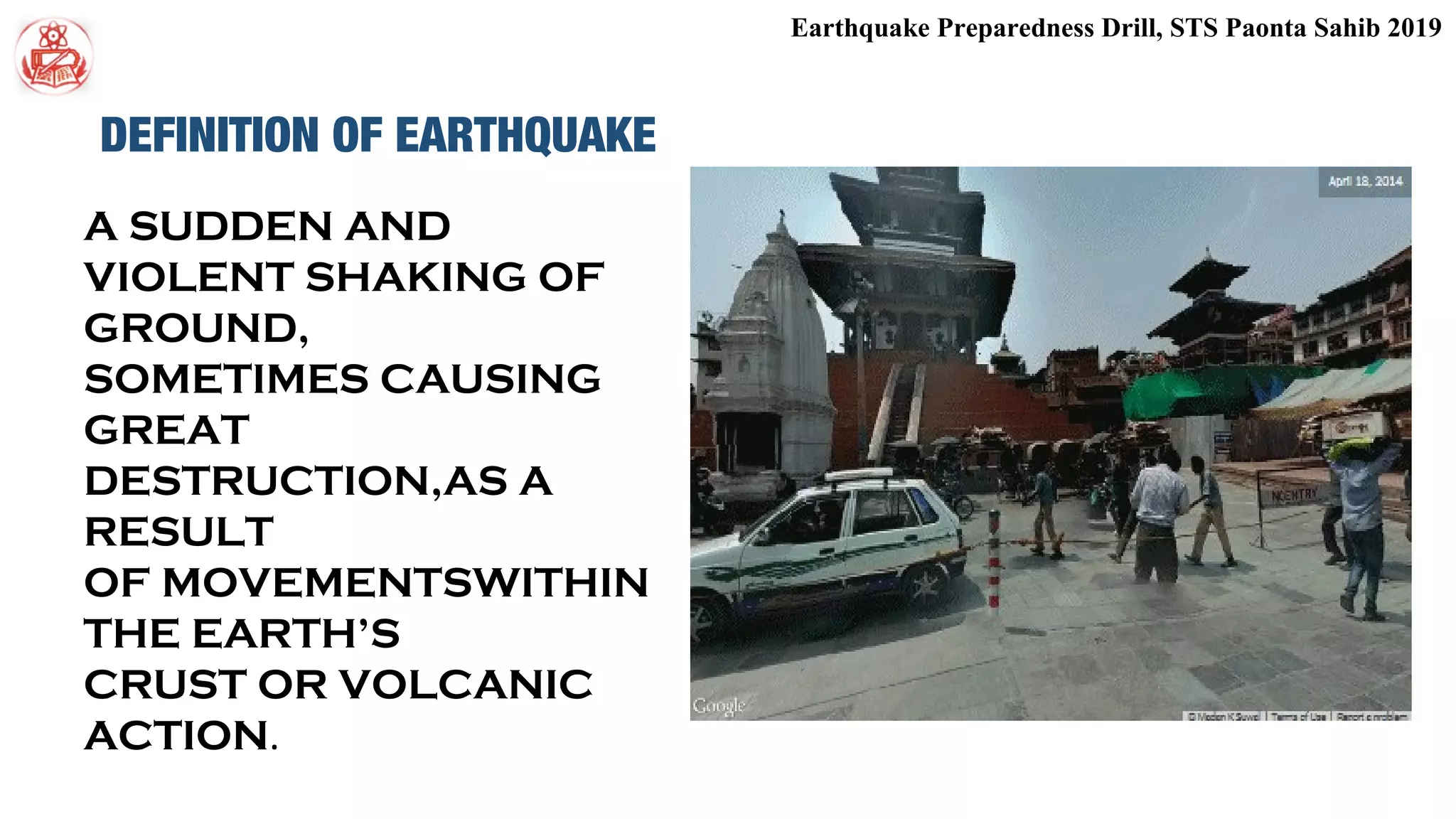 Earthquake Preparedness Drill 2019 | PPT