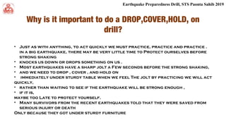 Earthquake Preparedness Drill 2019 | PPT
