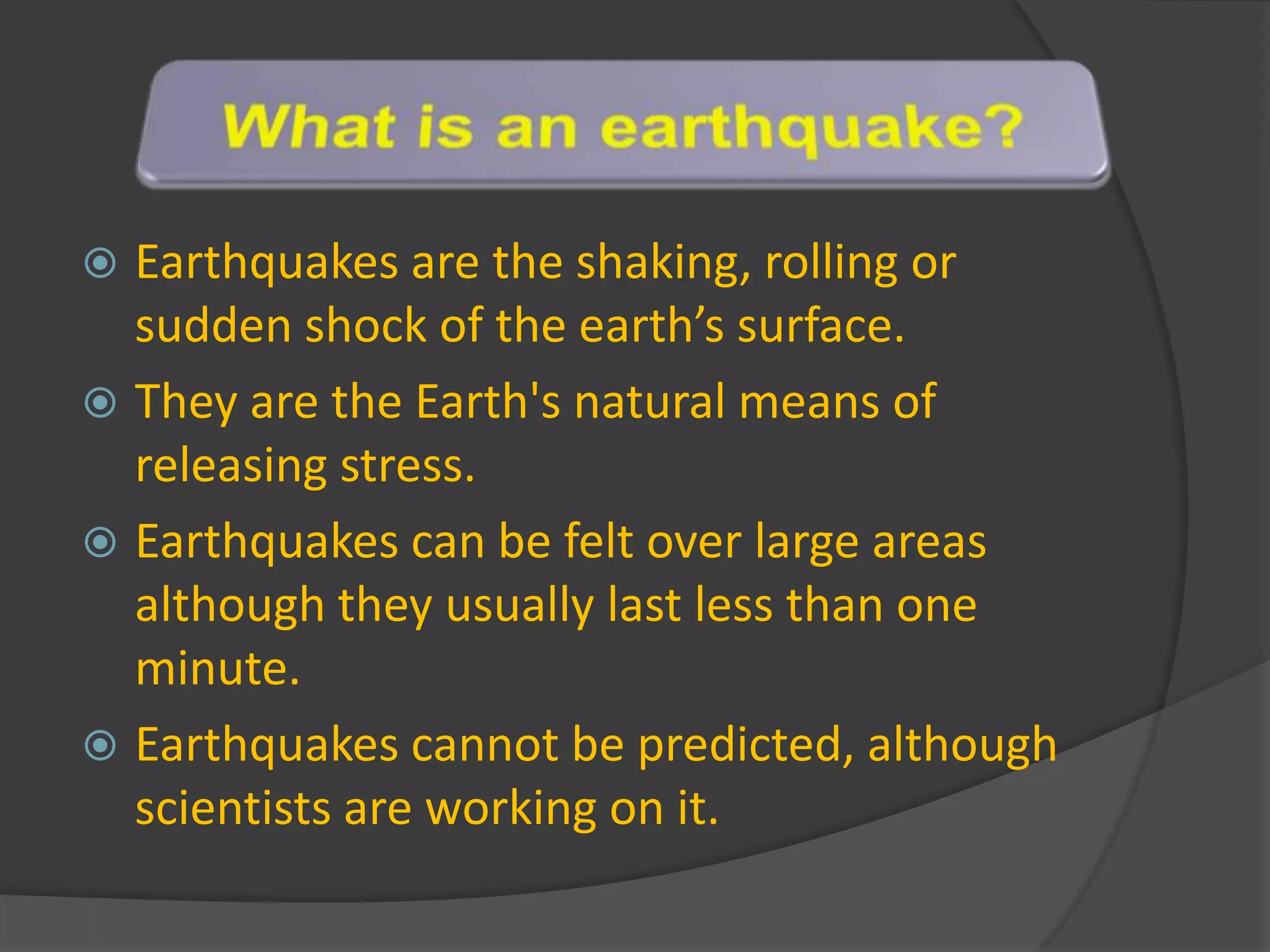 Earthquake Presentation | PPTX