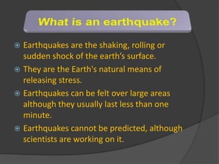 Earthquakes For Kids Powerpoint