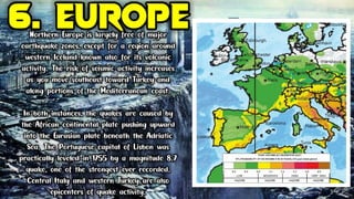 Earthquake Prone Areas of The World | The Tsunami Class 8 ...