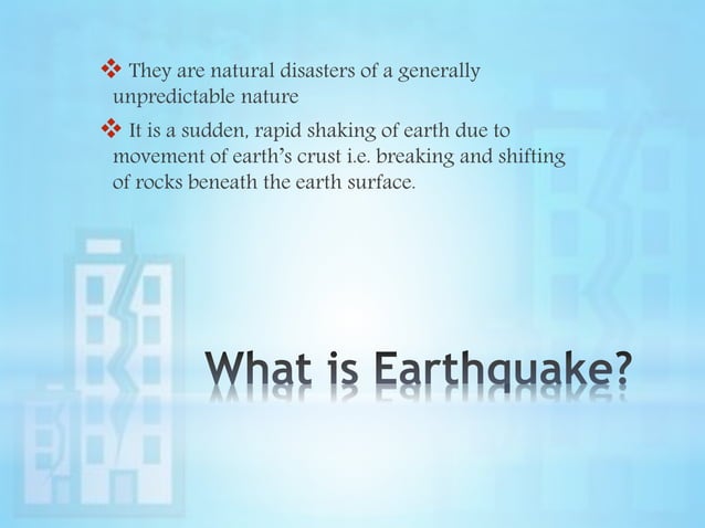 Earthquake proof structures | PPTX