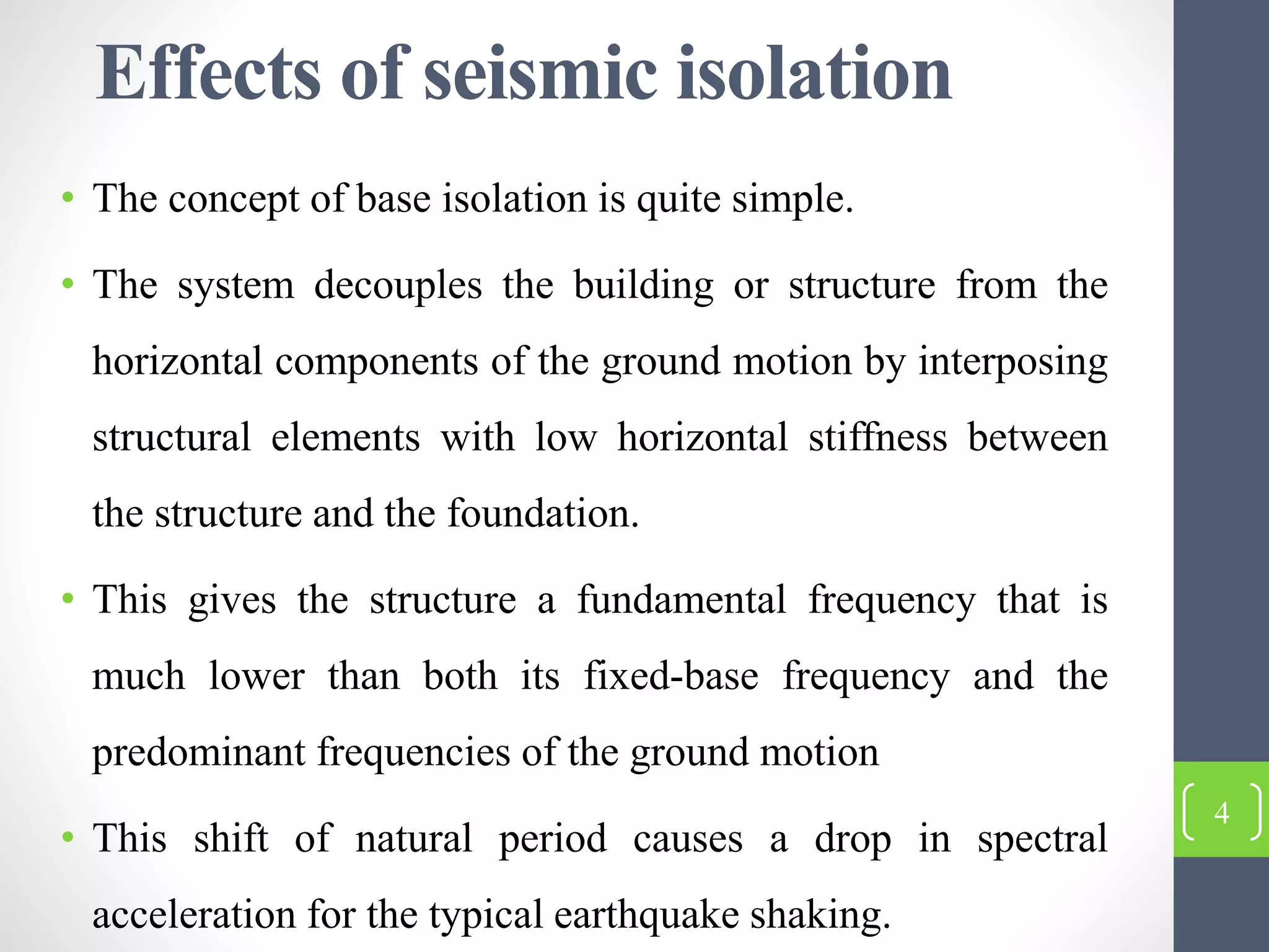 Earthquake protection of buildings by seismic isolation | PPT