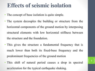 Earthquake protection of buildings by seismic isolation | PPT