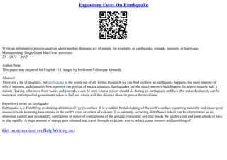 Earthquake Reflection | PDF