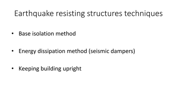 Earthquake reistant structures | PPTX | Civil Engineering Industry ...