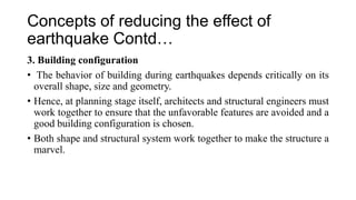 Earthquake resistant analysis and design of multistoried building | PPTX