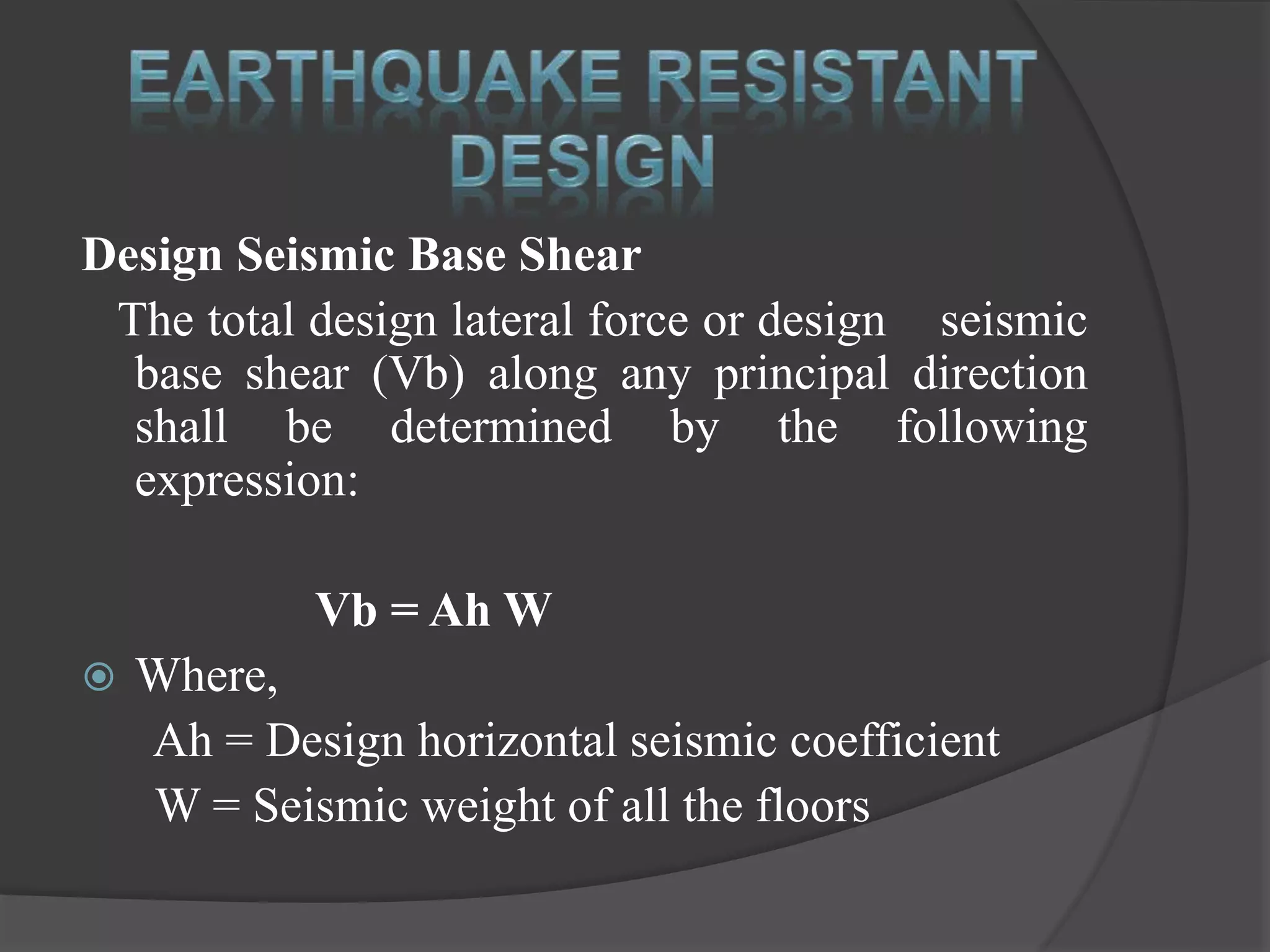 Earthquake resistant building | PPTX