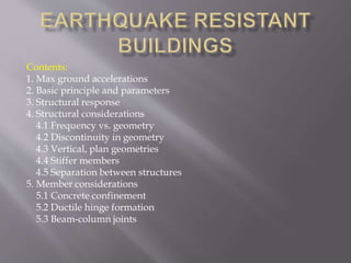 Earth quake resistant Buildings ppt.pptx