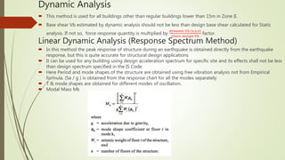 Earthquake resistant design of structures | PPTX