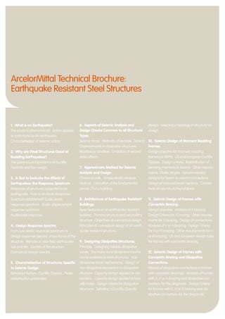 Earthquake resistant steel structures arcelor mittal | PDF