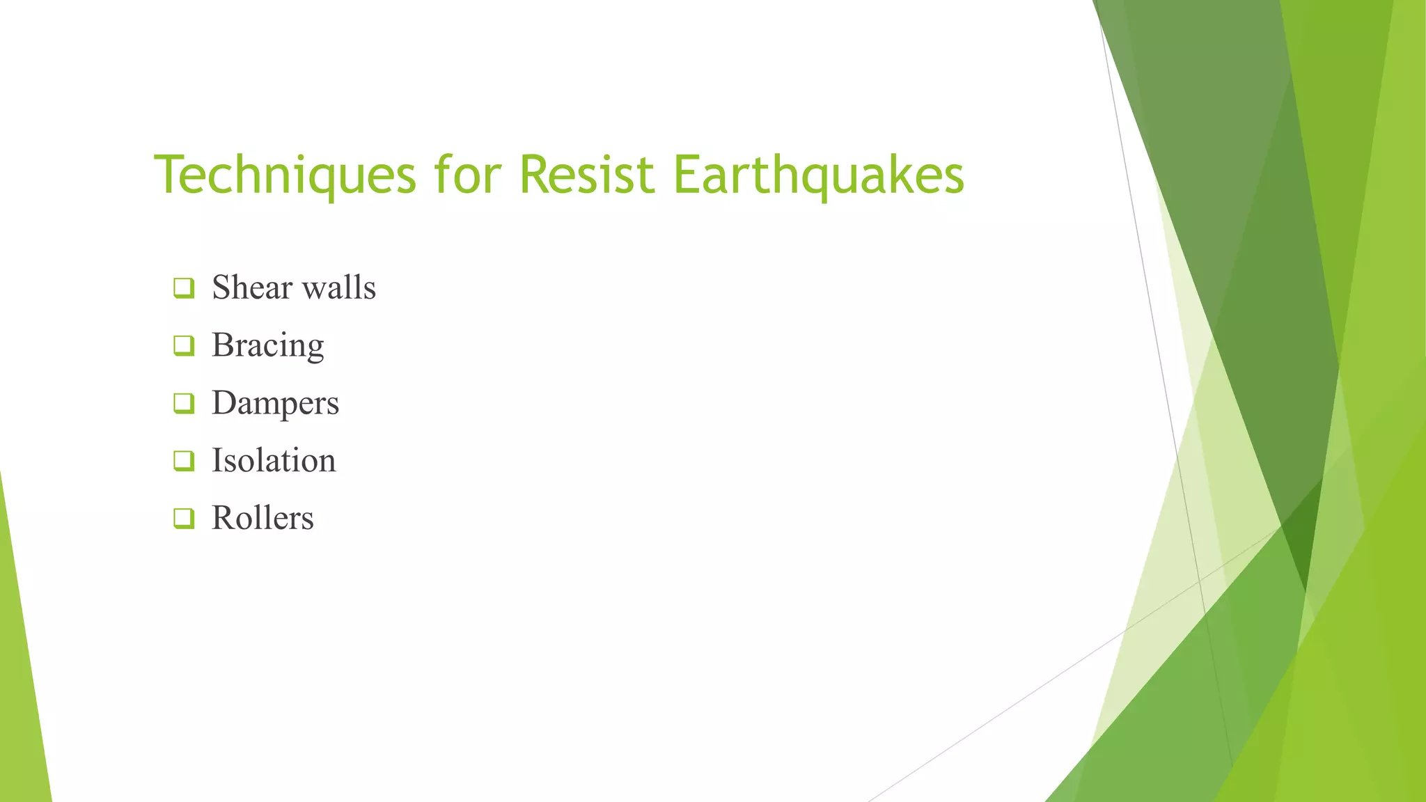 Earthquake Resistant Structures | PPT