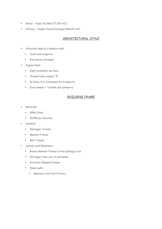 Earthquake Resistant Structures Taipei 101 | DOCX | Civil Engineering ...
