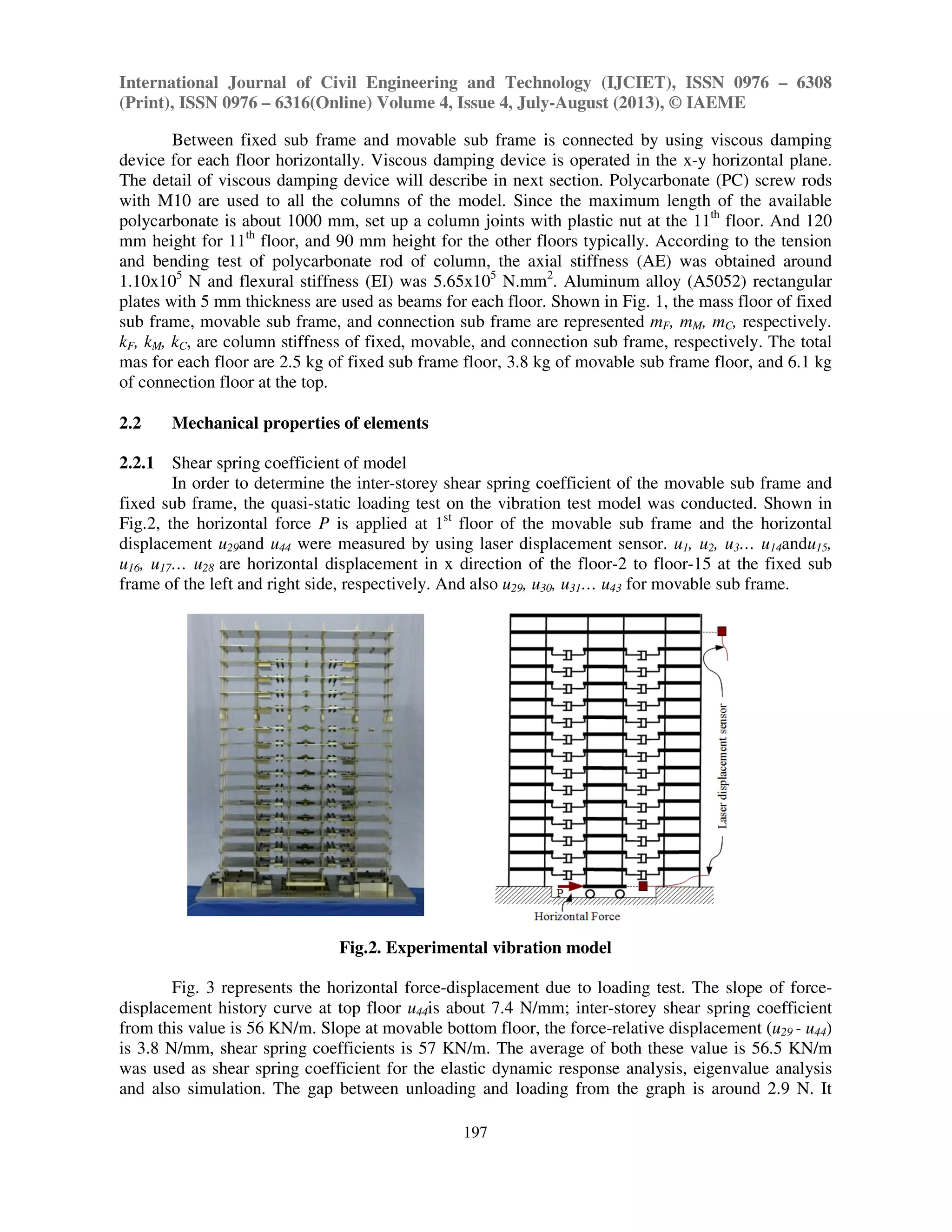 Earthquake response of modified folded cantilever shear structurewith ...