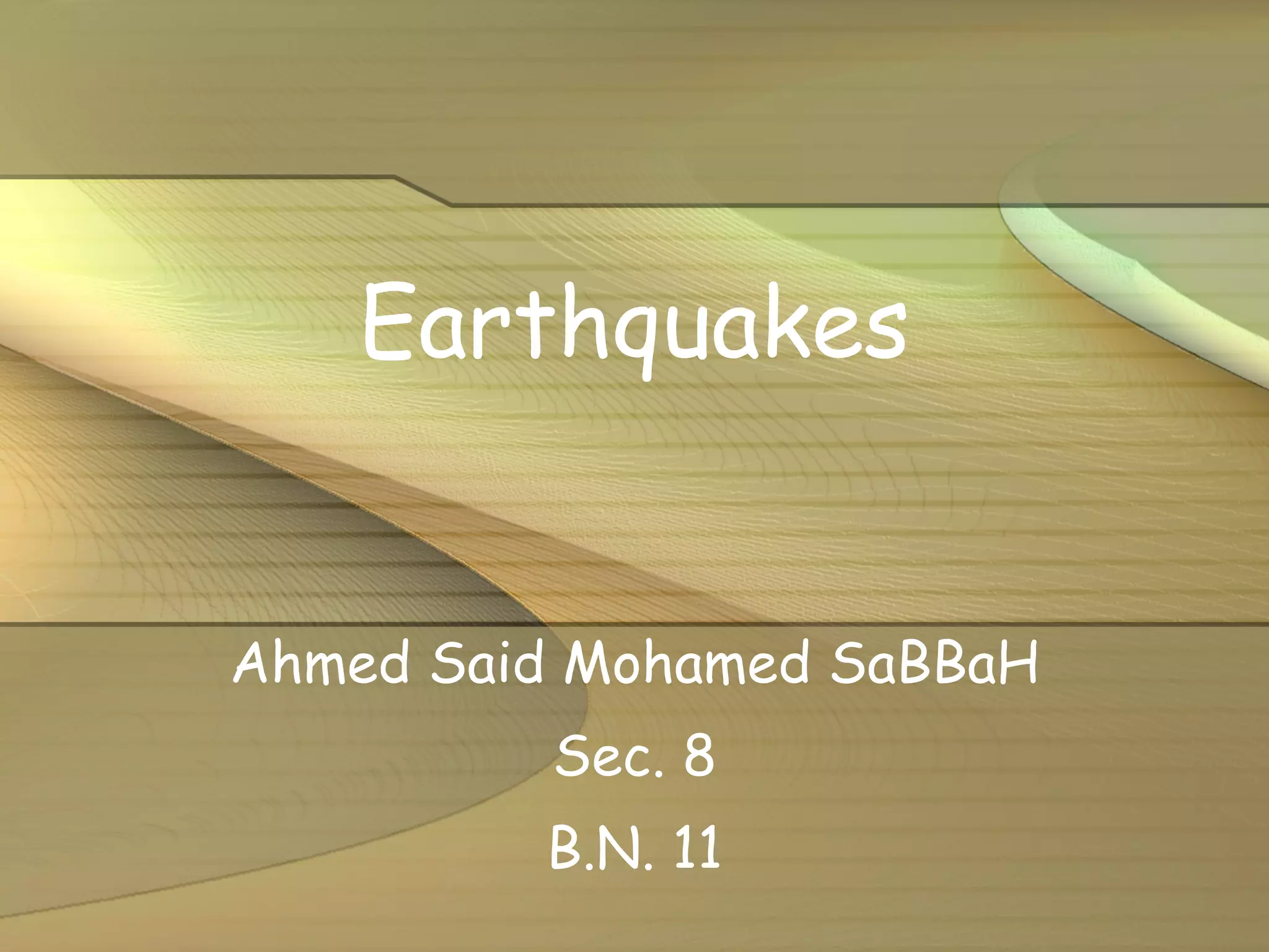 Earthquakes | PPT