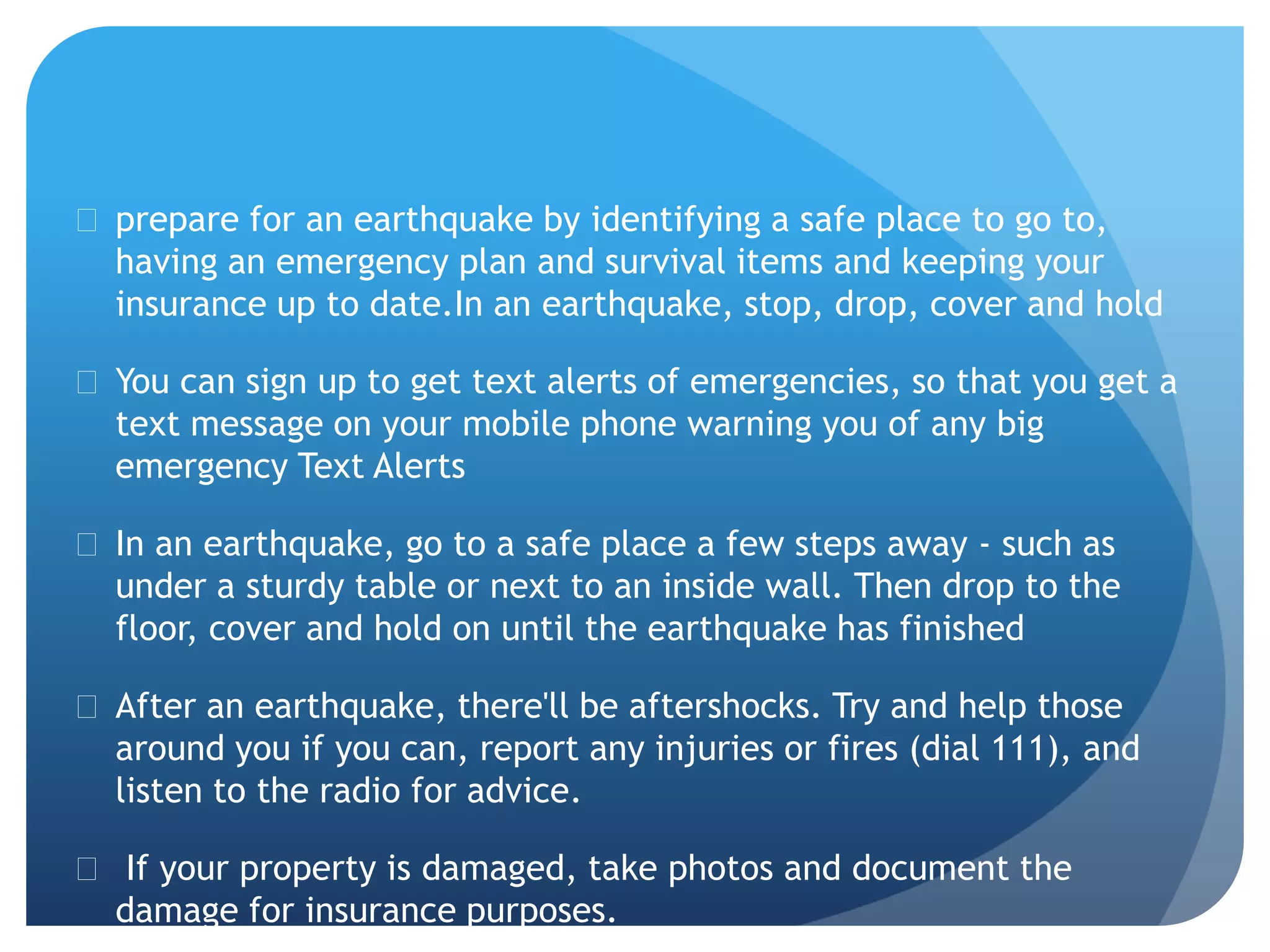 Earthquakes- environmental management studies | PPTX