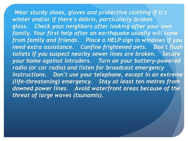 Earthquakes- environmental management studies | PPTX