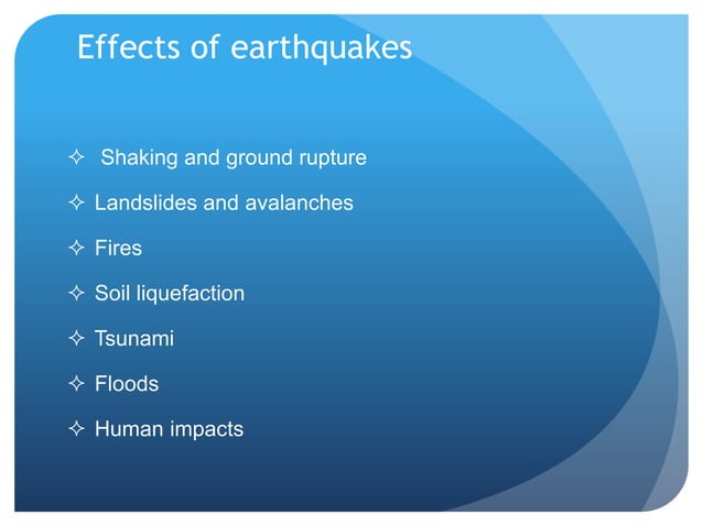 Earthquakes- environmental management studies | PPTX