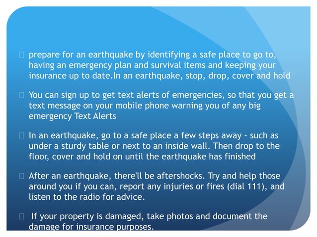 Earthquakes- environmental management studies | PPTX