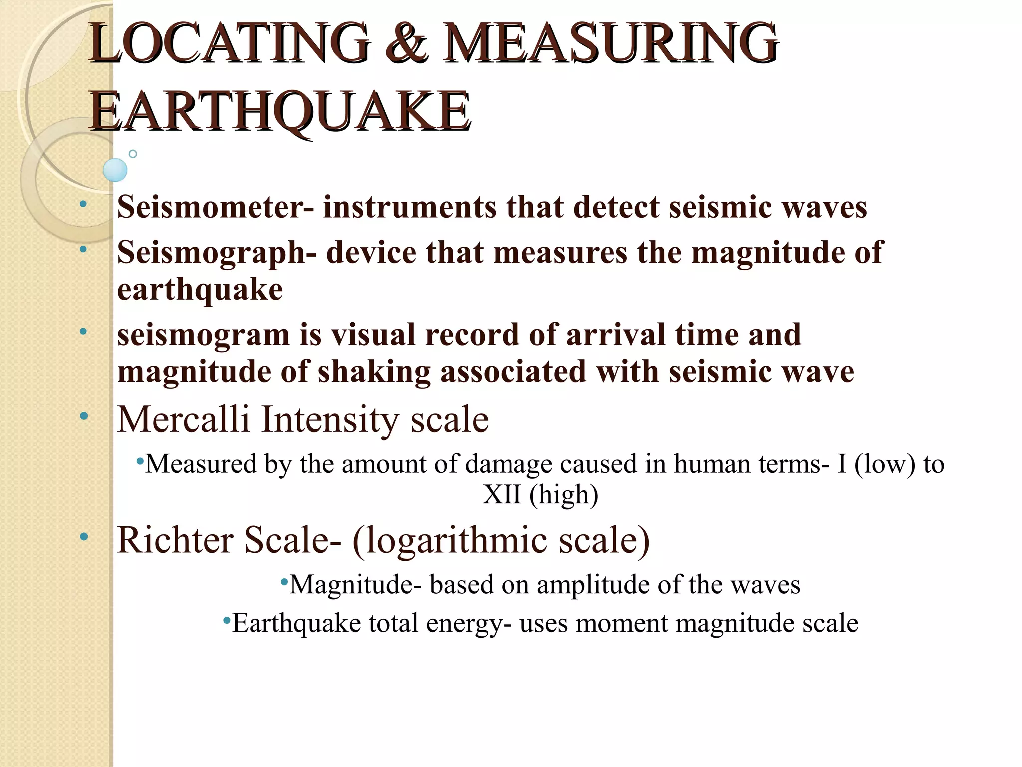 Earthquakes | PPT