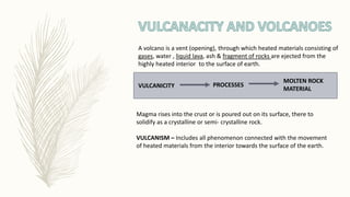 Earthquakes and volcanoes | PPTX