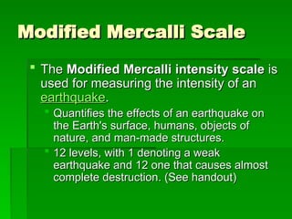 Earthquakes.ppt for Class observation 2023 | PPT