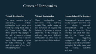 Earthquakes, Geology, Disaster management | PPT