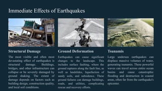 Earthquakes, Geology, Disaster management | PPT