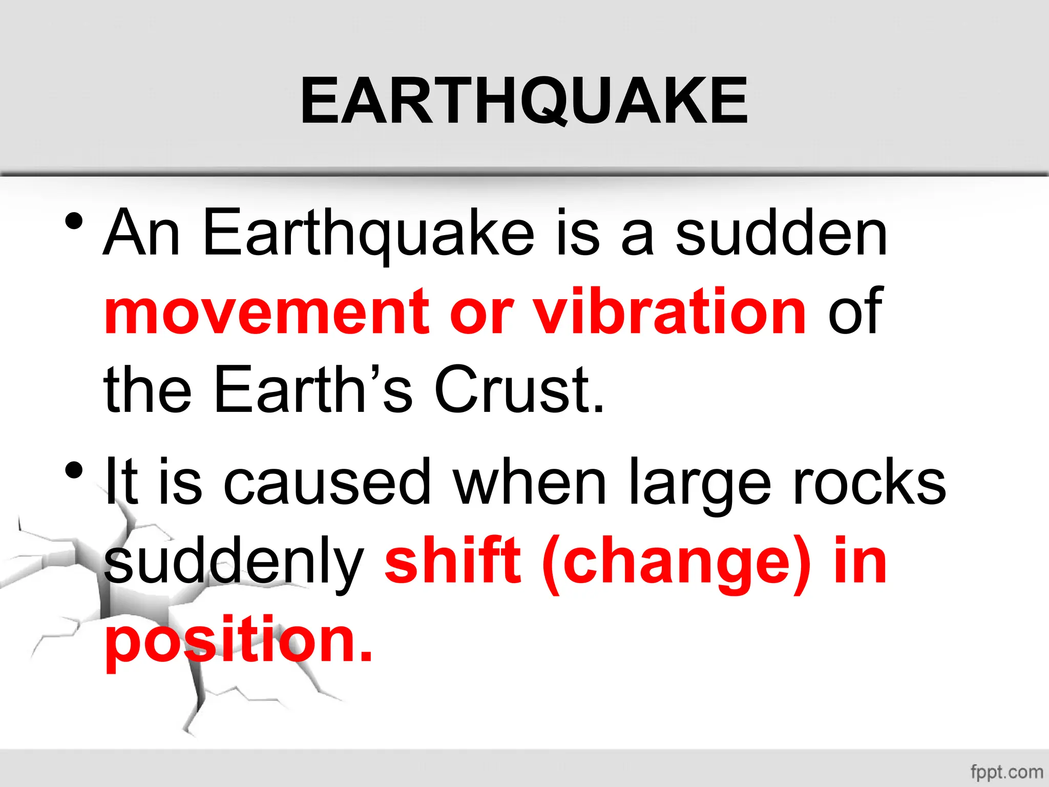 EARTHQUAKES.powerpoint lesson grade six. | PPTX