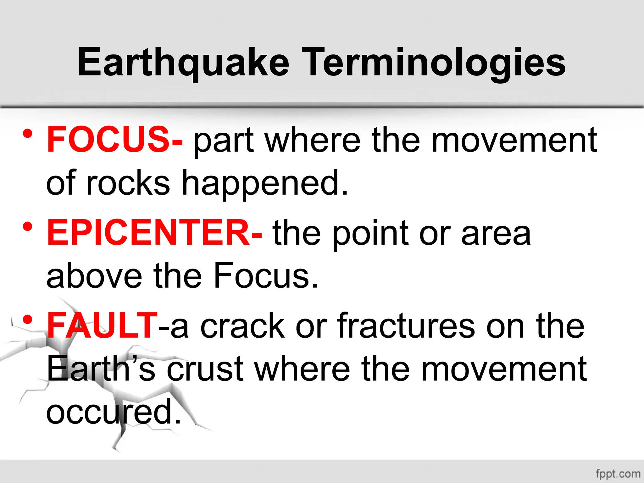 EARTHQUAKES.powerpoint lesson grade six. | PPTX