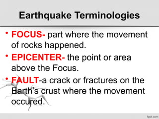 EARTHQUAKES.powerpoint lesson grade six. | PPTX