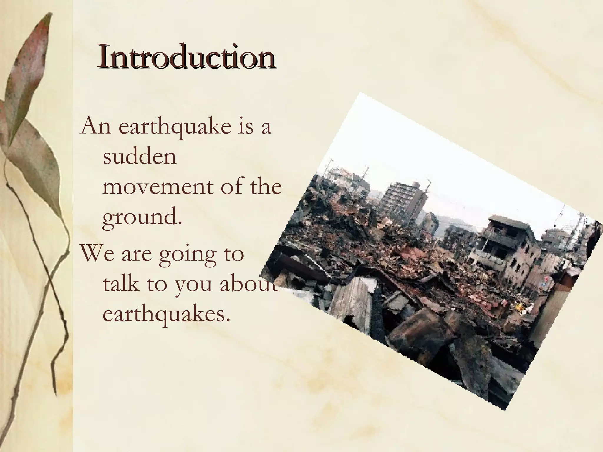 Earthquakes | PPT