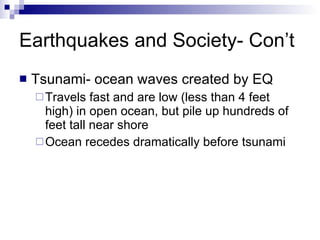 Earthquakes Lecture | PPT