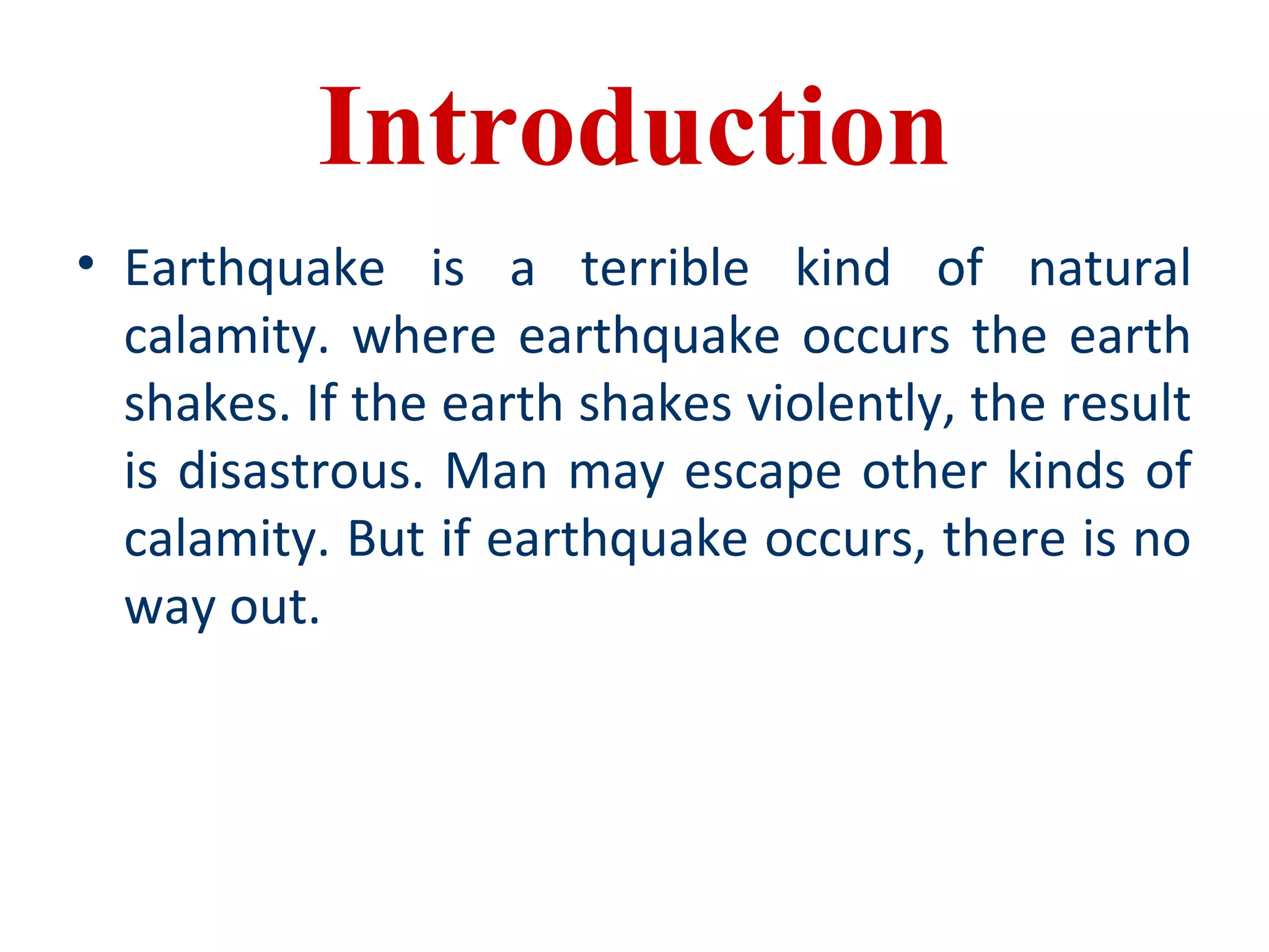 Earthquakes notes | PPT