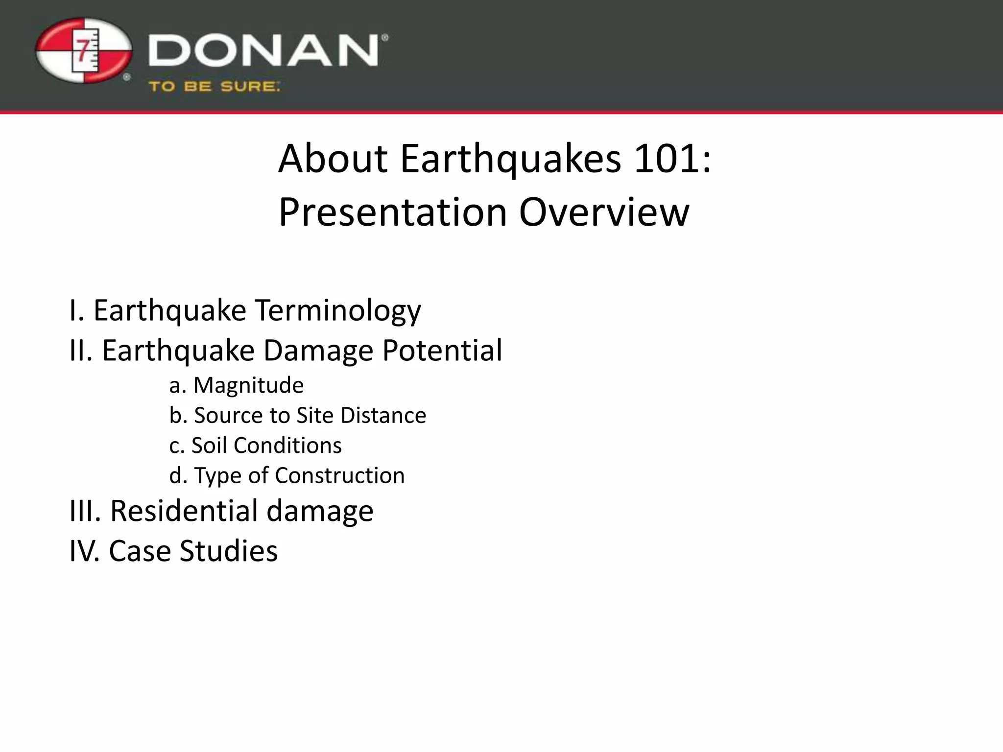 Earthquakes 101: A Preview | PPT