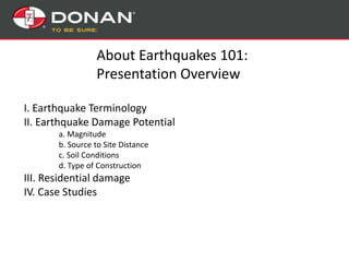 Earthquakes 101: A Preview | PPT