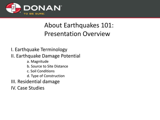 Earthquakes 101: A Preview | PPT