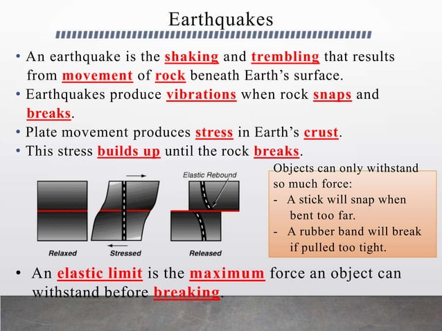 eaGrade 8 science earthquake and faults power point presentation | PPT
