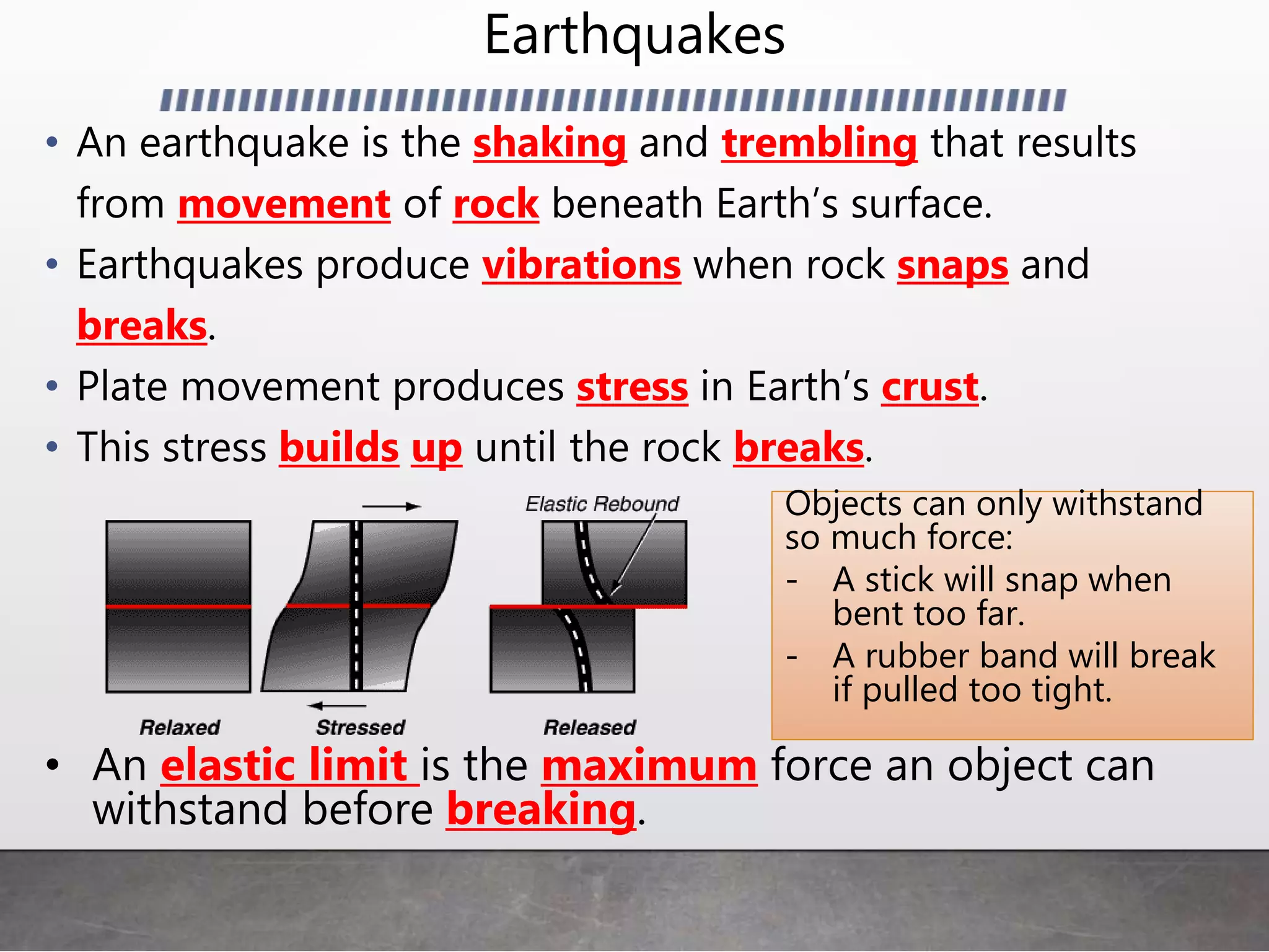 What are Earthquakes I | PPTX