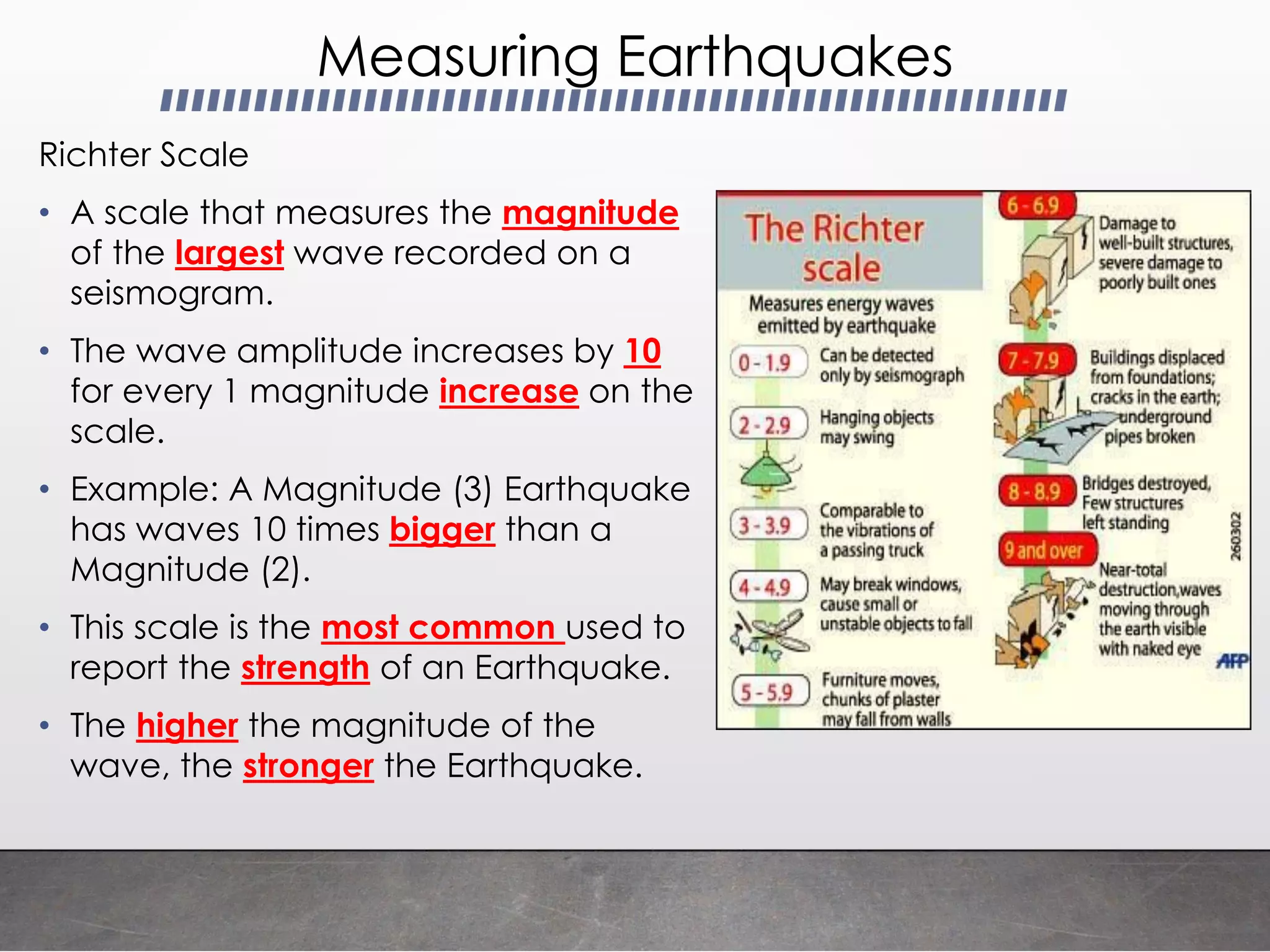 Earthquakes - Interior - Magnitude - Hazards | PPT