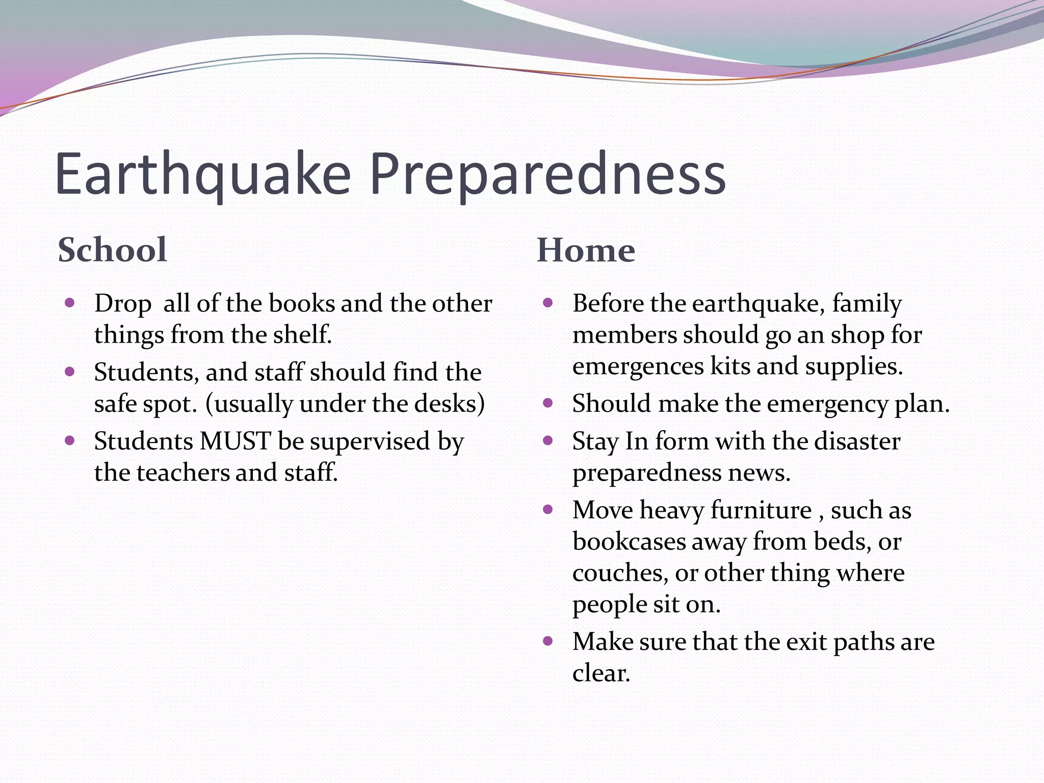 Earthquake Safety | PPT