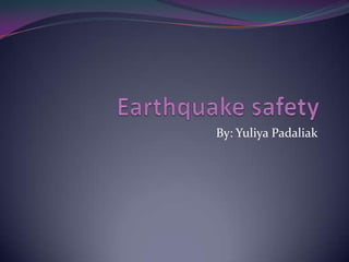 Earthquake Safety | PPT