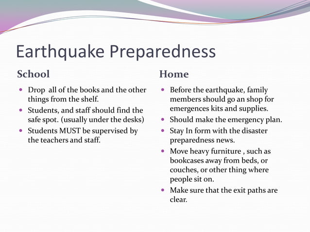 Earthquake Safety | PPT