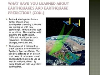 Earthquakes and earthquake predication | PPT