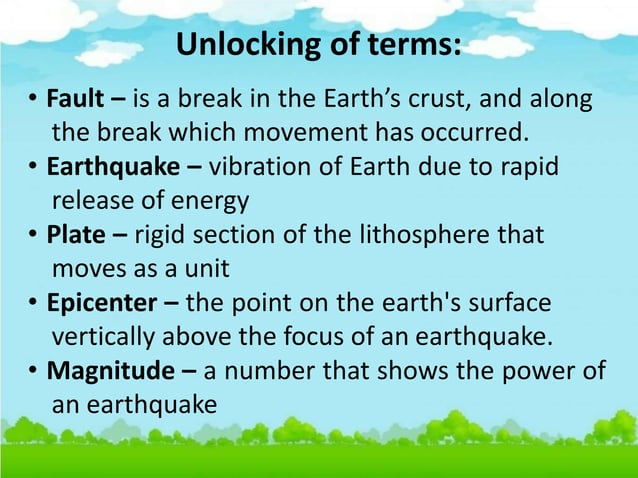 science 8 powerpoint presentation for earthquake and faults | PPT