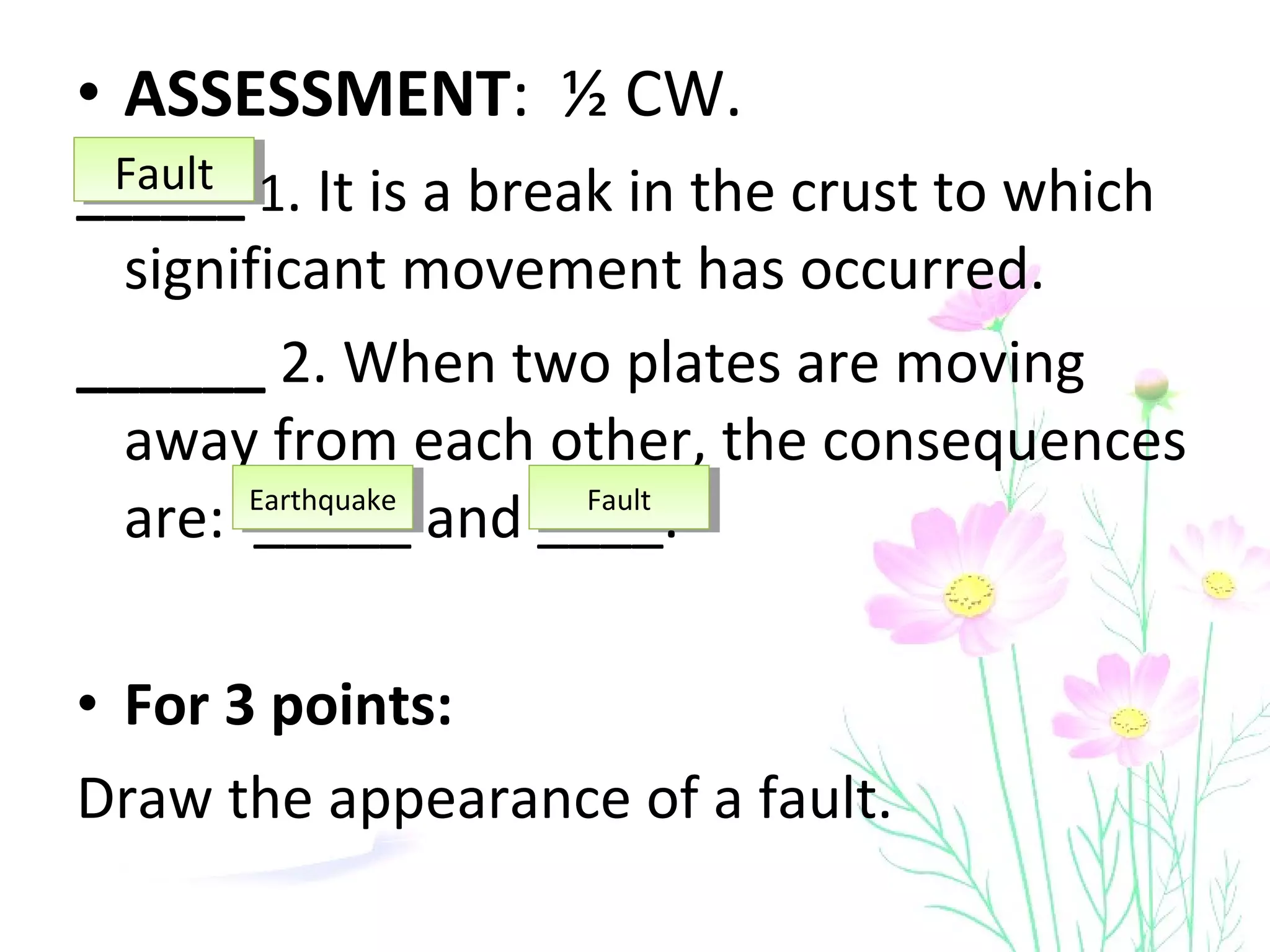 Earthquakes and faults (Grade 8 Lesson) | PPT