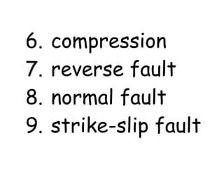 Earthquakes and volcanoes vocabulary | DOC