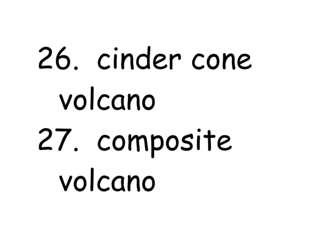 Earthquakes and volcanoes vocabulary | DOC