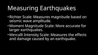 Earthquakes is the shaking of the Earth's surface | PPT